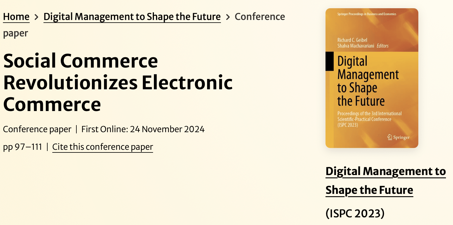 Social Commerce: Revolutionizing the Future of E-Commerce - E-Commerce Institute Cologne